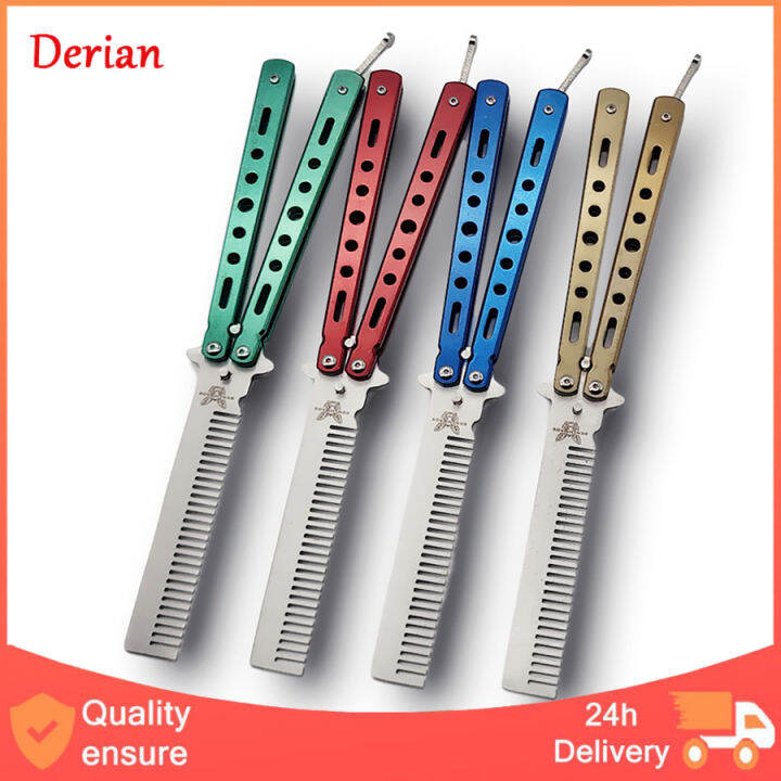 Derian Hairdressing Practice Butterfly Comb Portable Foldable Beauty ...