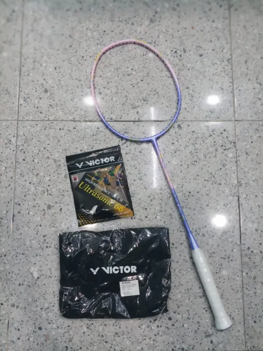 New Colour !! Raket Badminton Victor Thruster K 7U T ( Pink Purple ...