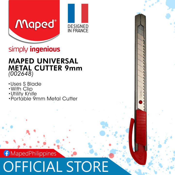 MAPED Universal Metal Cutter with Clip I 9mm I S Type Blade I Utility ...