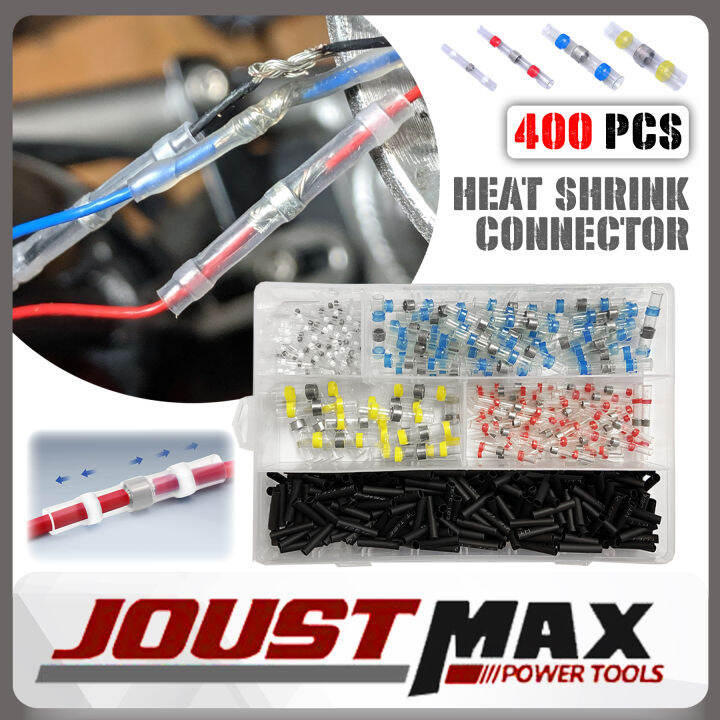 400Pcs Heat Shrink Connector Waterproof Solder Wire Connector Solder ...