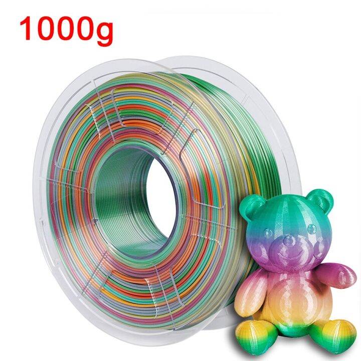 Gradient Rainbow 3D Printer Filament Silk PLA 1.75Mm Sublimation ...