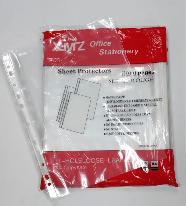 A4 11 holes Refill Protector / Transparent Sheet Protectors / Pocket ...