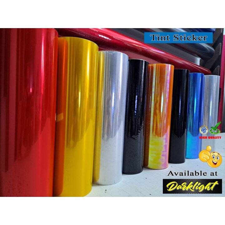 TINT STICKER FOR HEADLIGHT HELMET VISOR CAR MOTORCYCLE (12X20 INCHES ...