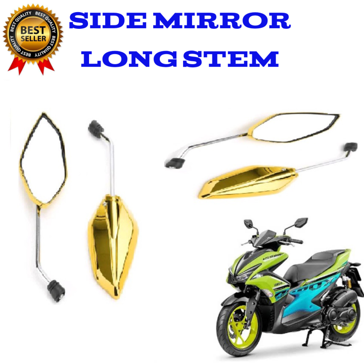 Euro Vperman 150 Motorcycle Side Mirror Long Stem Standard Size Color