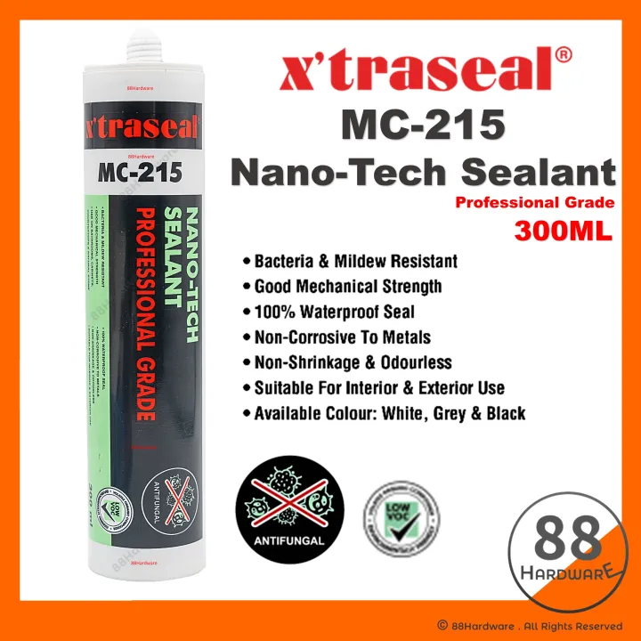 X'traseal MC-215 Nano-Tech Sealant / Antifungal silicone / gap filler ...