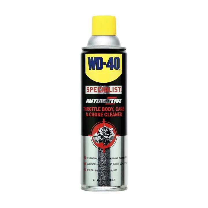 สเปรย์ล้างลิ้นปีกผีเสื้อ WD-40 450 มล.THROTTLE BODY, CARB & CHOKE CLEANER WD-40 450ML **หมดแล้ว ...