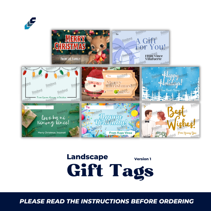 Landscape Gift Tags (for Gifts, Labels etc.) | Lazada PH