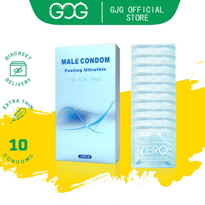 GJG OLO Ultra-thin Zero Sense Condom Natural Latex Male Condom | Lazada PH