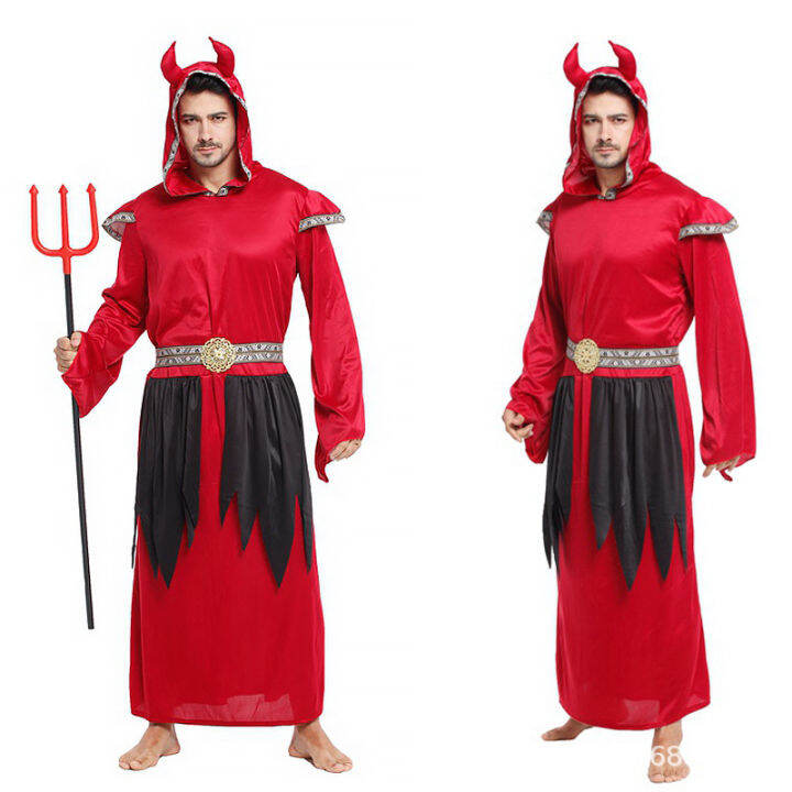 ชุดยมฑูตสีแดง ชุดเดวิล ชุดdevil ชุดยมบาล ชุดท่านยม cp54/ac4.4 | Lazada ...