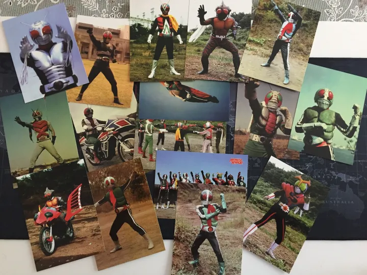Kamen Rider Post Card งานเก่า แท้เดิม สะสม 1 ชุด (16 แผ่น) | Lazada.co.th