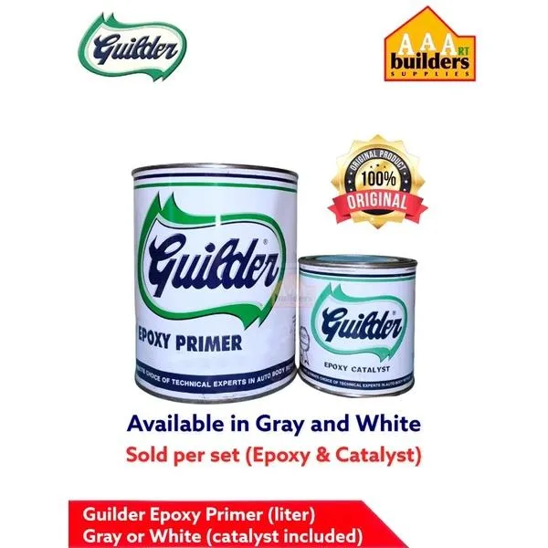 Guilder Epoxy Primer Gray or White (liter) catalyst included | Lazada PH