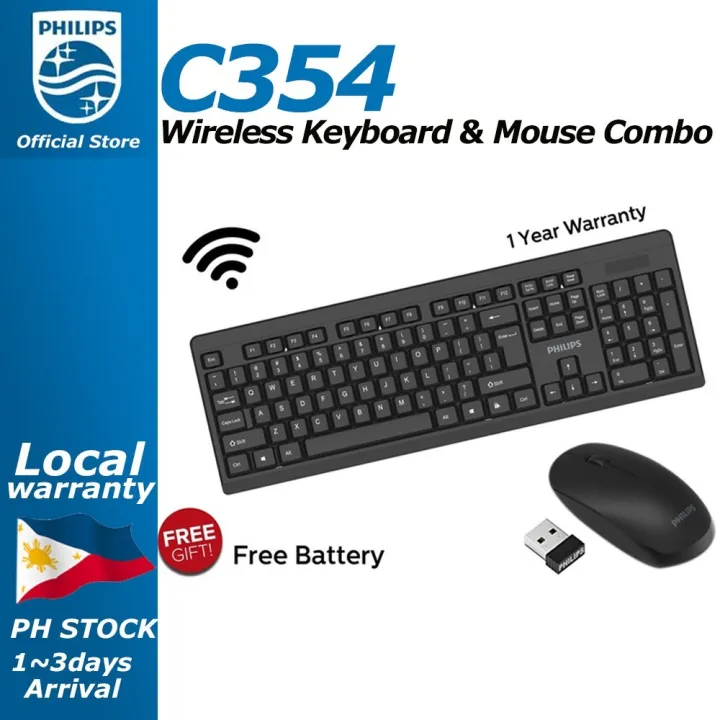 mechanical keyboard wireless keyboard keyboard for laptop Philips C354 ...