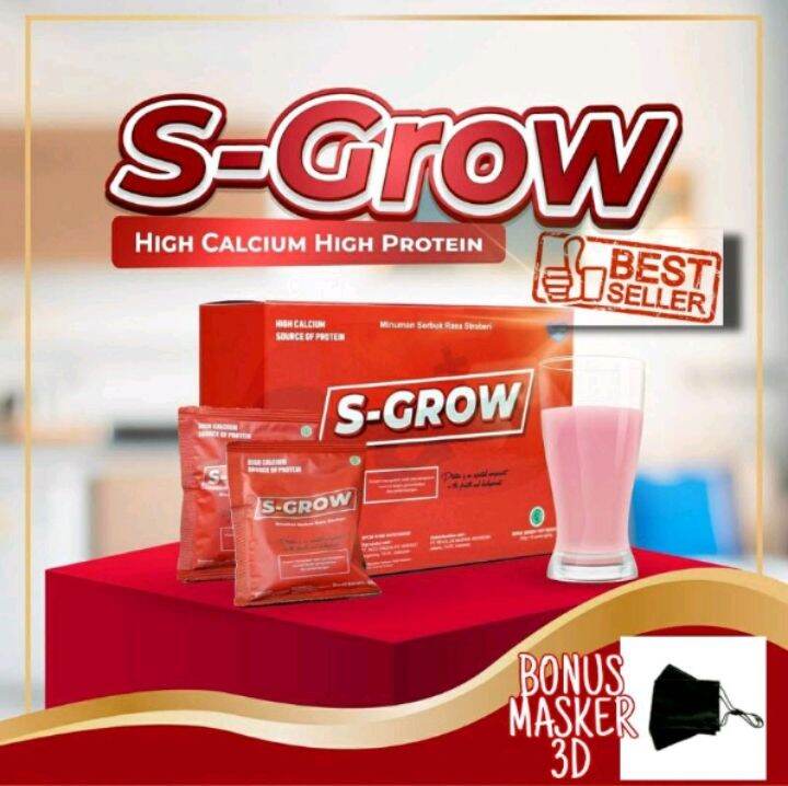 SGROW S-GROW S GROW SUSU MURNI KALSIUM PENINGGI BADAN PERTUMBUHAN ...