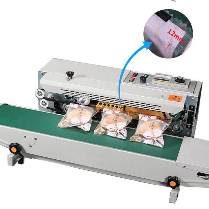 220V Continuous Band Sealer Film Sealing Machine Automatic Horizontal ...