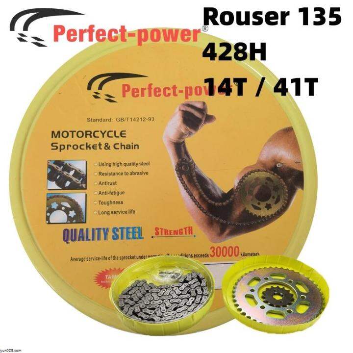 note Faster stable ☀Perfect Power Sprocket Chain Set Kawasaki Rouser135 ...