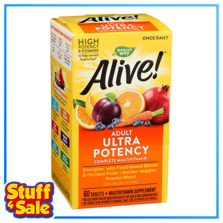 Nature's Way Alive! Once Daily Complete Multivitamin Ultra Potency for ...