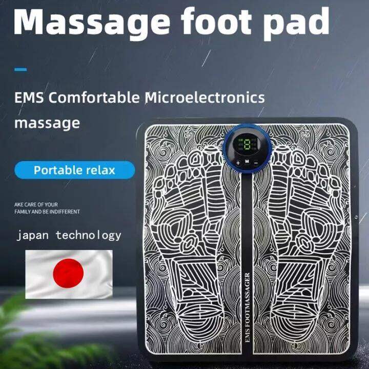 Japan Electric EMS Foot Massage Pad Relief Fatigue Micro Current Pulse ...