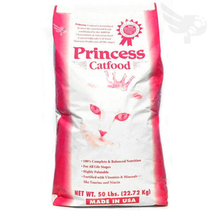 Princess Cat Food 50lbs (22.72kg) - For All Life Stages - Cat Dry Food ...