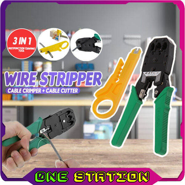 3 IN 1 Network cable Crimper Plier Stripper Crystal Head Connect ...