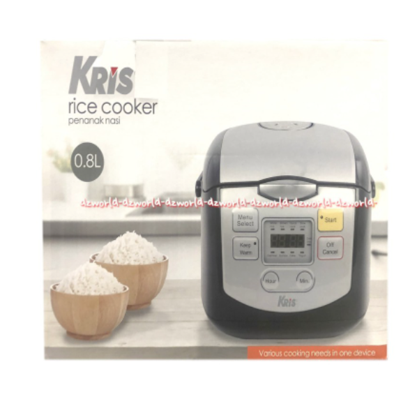 Kris Rice Cooker Otomatis Black 0.8L Penanak Nasi Bubur Digital Warna ...