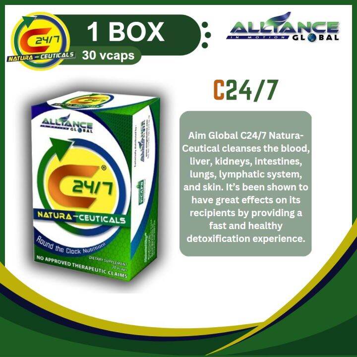 Authentic C24/7 Capsules Aim Global NATURA-CEUTICAL FOOD SUPPLEMENTS 30 Capsules | Lazada PH