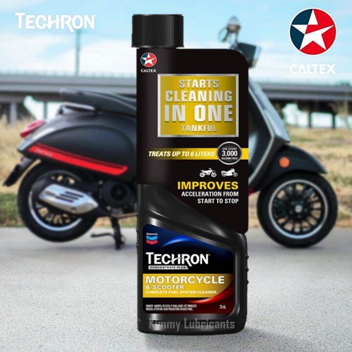 น้ำยาล้างหัวฉีด Caltex Techron Concentrate Plus Motorcycle ขนาด 75 ml ...
