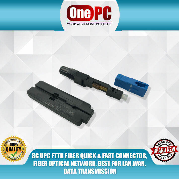 SC UPC FTTH FIBER QUICK & FAST CONNECTOR, FIBER OPTICAL NETWORK, BEST FOR LAN,WAN, DATA ...