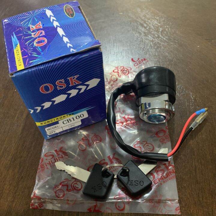 OSK CB100 KUNCI KONTAK ASSY MOTOR DEPAN CB 100 OLD KEYSET KEY SET | Lazada Indonesia