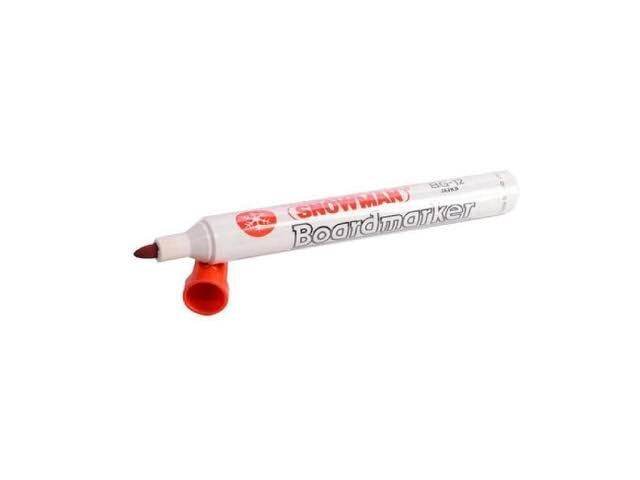 Spidol BG-12 Warna Merah Snowman White Board Marker Harga Satuan ...