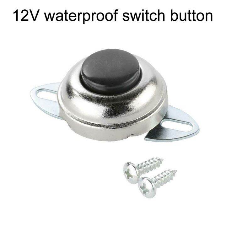 1pcs New 12V 24V Metal Waterproof Push Button Momentary Horn Switch ...