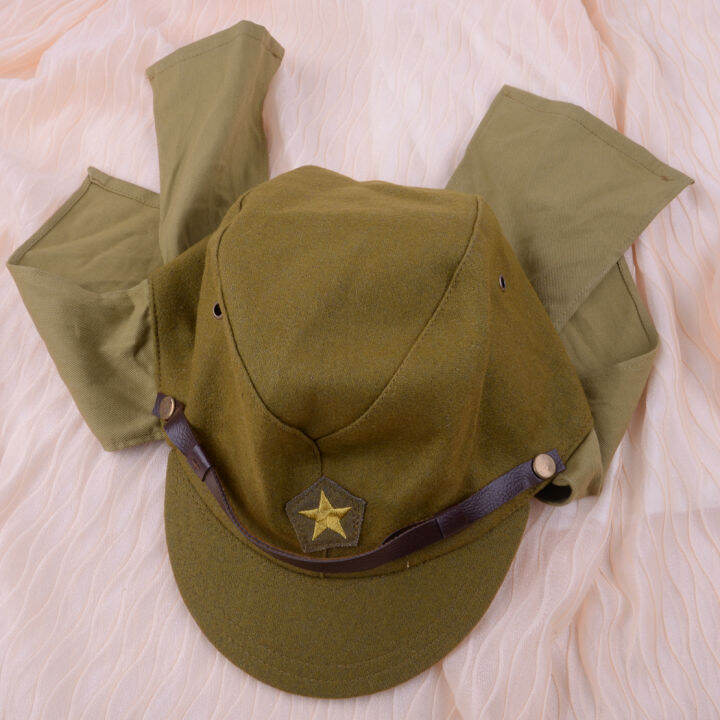 Green Officer Field Wool World War II WW2 Japanese Army Soldier Hat Cap ...