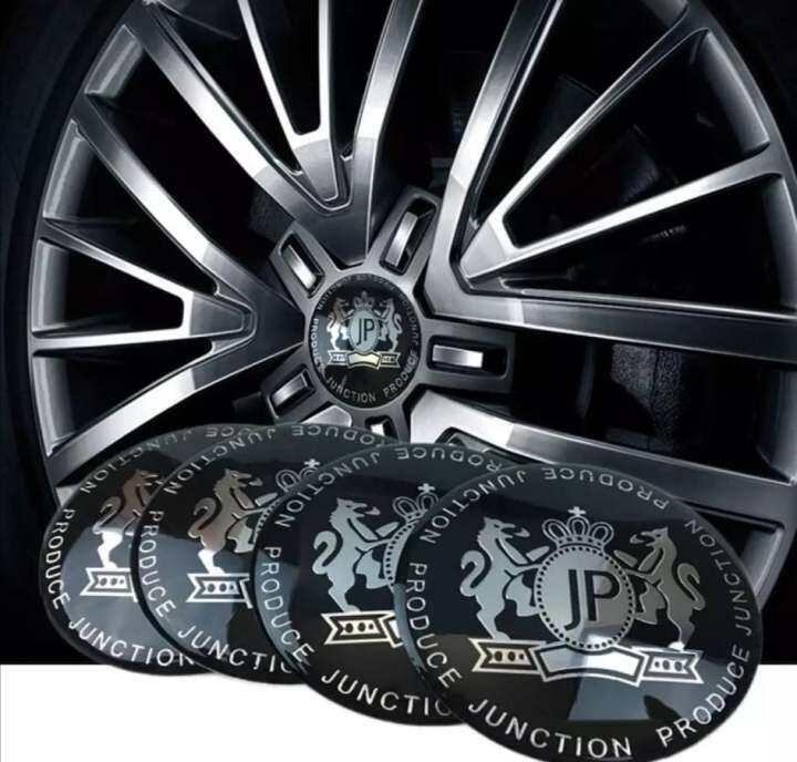 JP Junction Produce logo Car Wheel Center Hub Cap Sticker Emblem 04 pcs ...