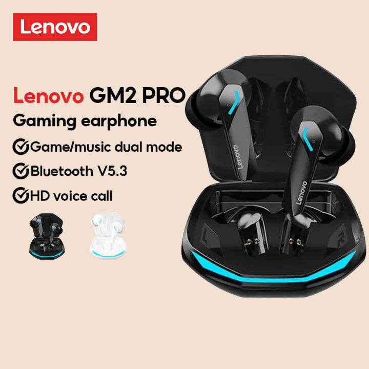 Lenovo Gm2 Pro Gaming Earphones Bluetooth 5.3 TWS HD Stereo Low Latency Gaming with Mic Music ...