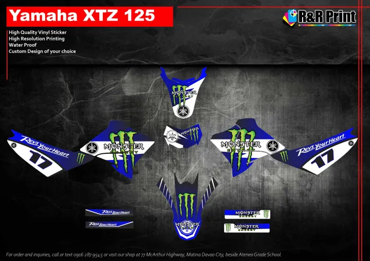 Yamaha XTZ 125 Decals Sticker | Lazada PH