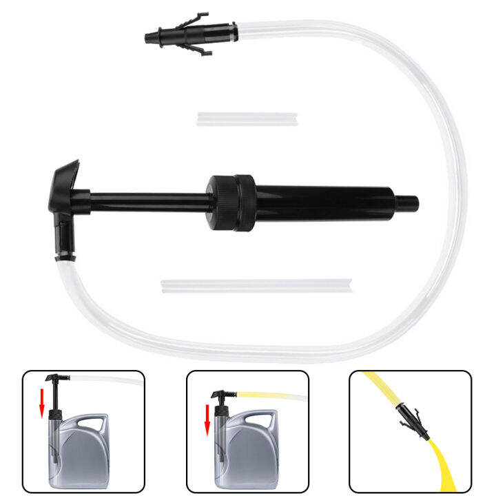 Manually Pressing Liquid Syphon Petrol Transfer Pump Fuel Oil Diesel ...