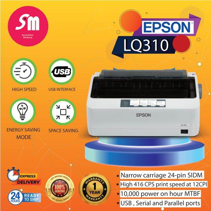 Epson LQ310 Dot Matrix Printer with Original Ribbon | Lazada