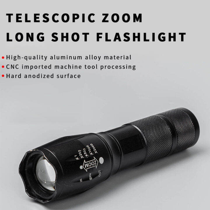 Bell + Howell Taclight High-Powered Tactical Flashlight with 5 Modes ...