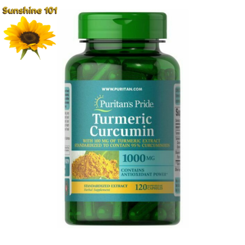 Puritan's pride Turmeric Curcumin 1000 mg 120 capsules 100% AUTHENTIC ...
