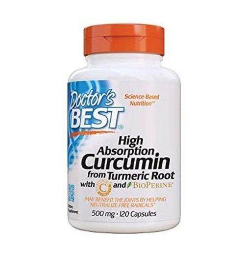 Doctor's Best, High Absorption Curcumin, 500 mg, 120 Capsules | Lazada