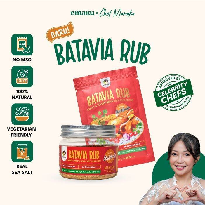 Dry Rub Emaku Bumbu Masak Dapur Batavia Rub | Lazada Indonesia