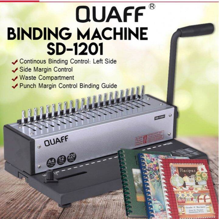 Quaff Heavy Duty Plastic Comb Binding Machine SD-01 | Lazada PH