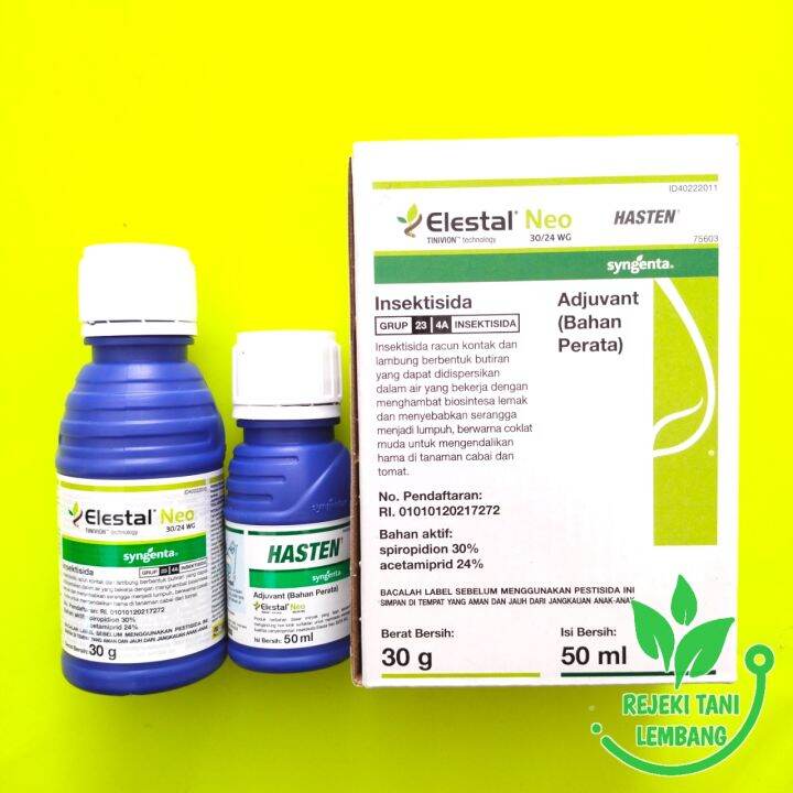 INSEKTISIDA ELESTAL NEO 30/24 WG ISI 30 GR + PERATA HASTEN ISI 50 ML ...