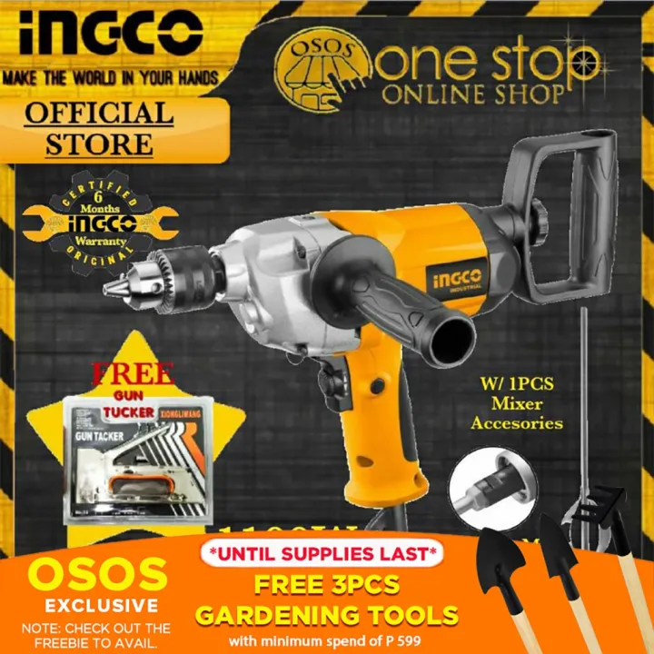 INGCO Original Electric Mixer 1100W with FREE Gun Tucker MX11001 •OSOS ...