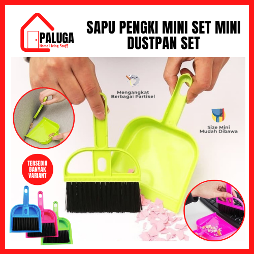BISA COD - SAPU PENGKI SET ALAT KEBERSIHAN SAPU DAN PENGKI MINI DUSTPAN ...