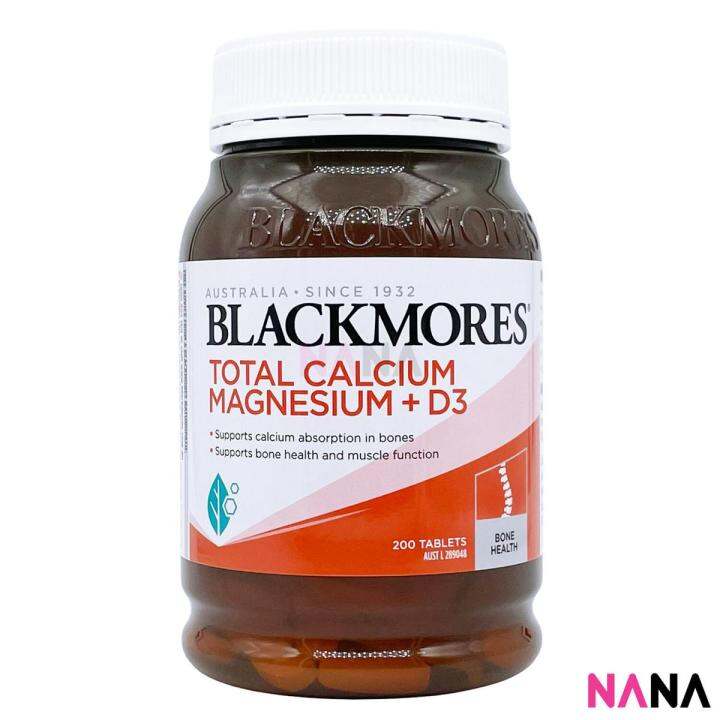 Blackmores Total Calcium & Magnesium + D3 200 Tablets (EXP:06 2024 ...