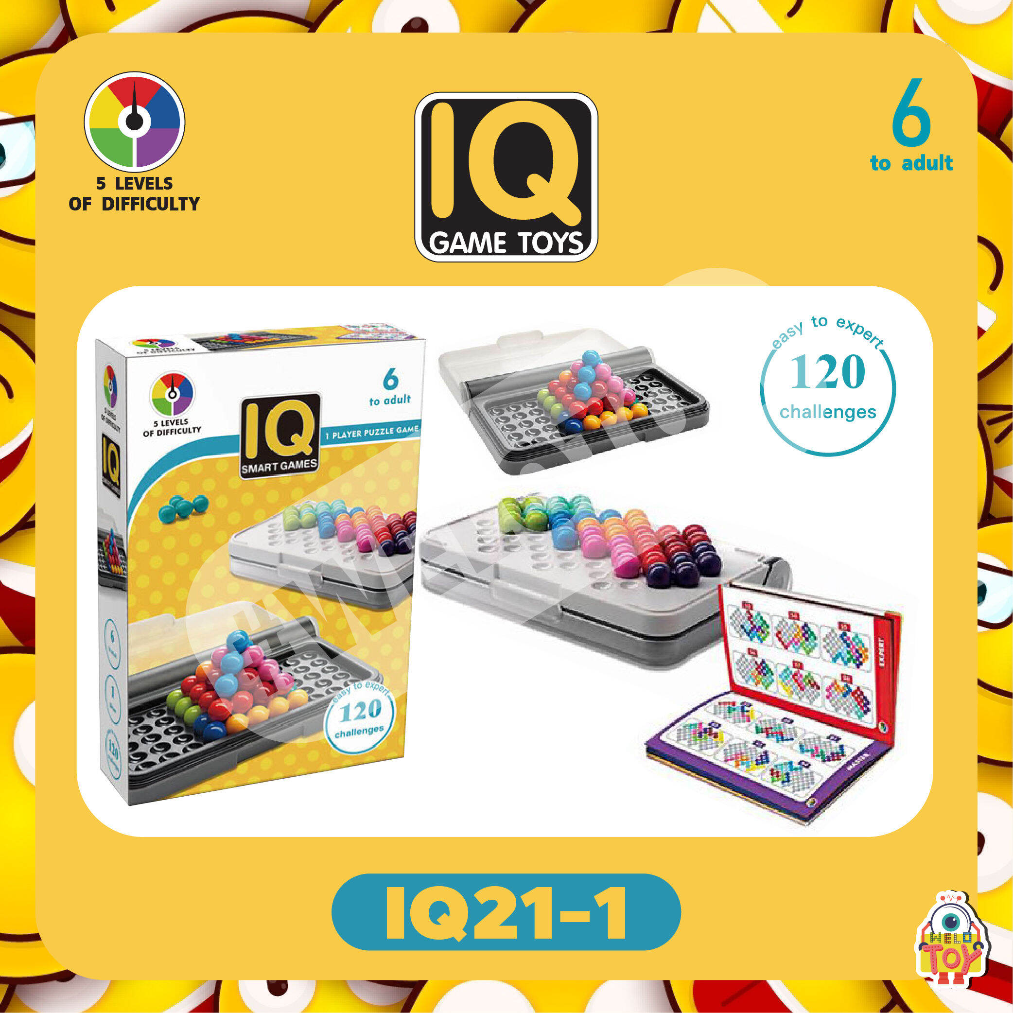 ตัวต่อเสริมไอคิว IQ GAME TOYS PUZZLER 120 ความท้าทาย ของเล่นเสริม ...