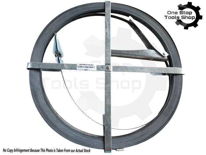OSTS Flat Sewer Rod 1/2" x 1/16" x 100ft (30meters) | Blackhawk | Drain ...