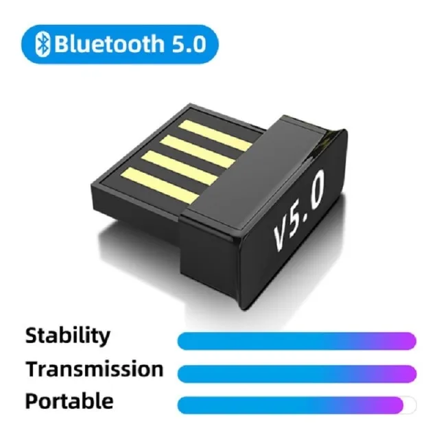 Bt 5.0 Usb Bluetooth Adapters For Pc Audio Computer Wireless Mini Audio ...
