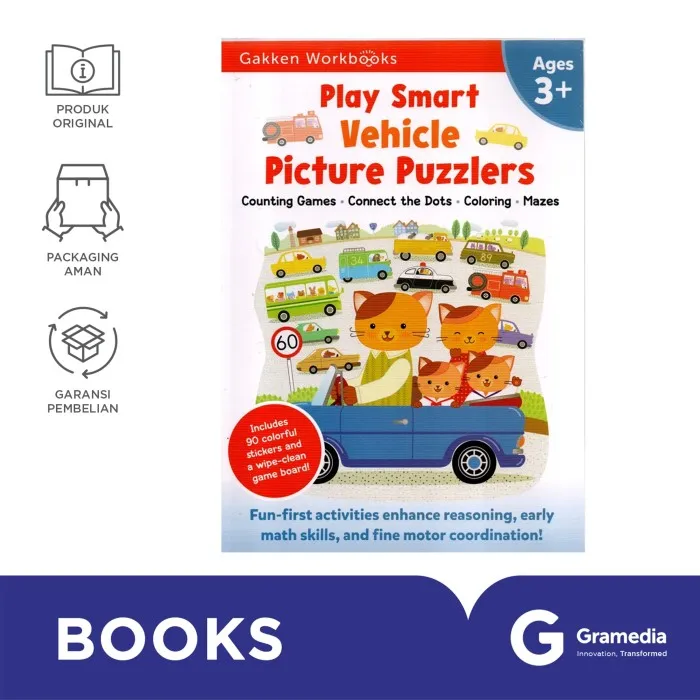 Gakken:Play Smart Vehicle Picture Puzzlers 3+ (Sc) | Lazada Indonesia