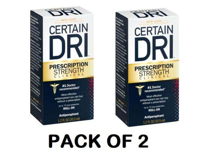 Certain Dri Anti-Perspirant, Roll-On (1.2 fl.oz / 35.5 ml per Roll-On ...
